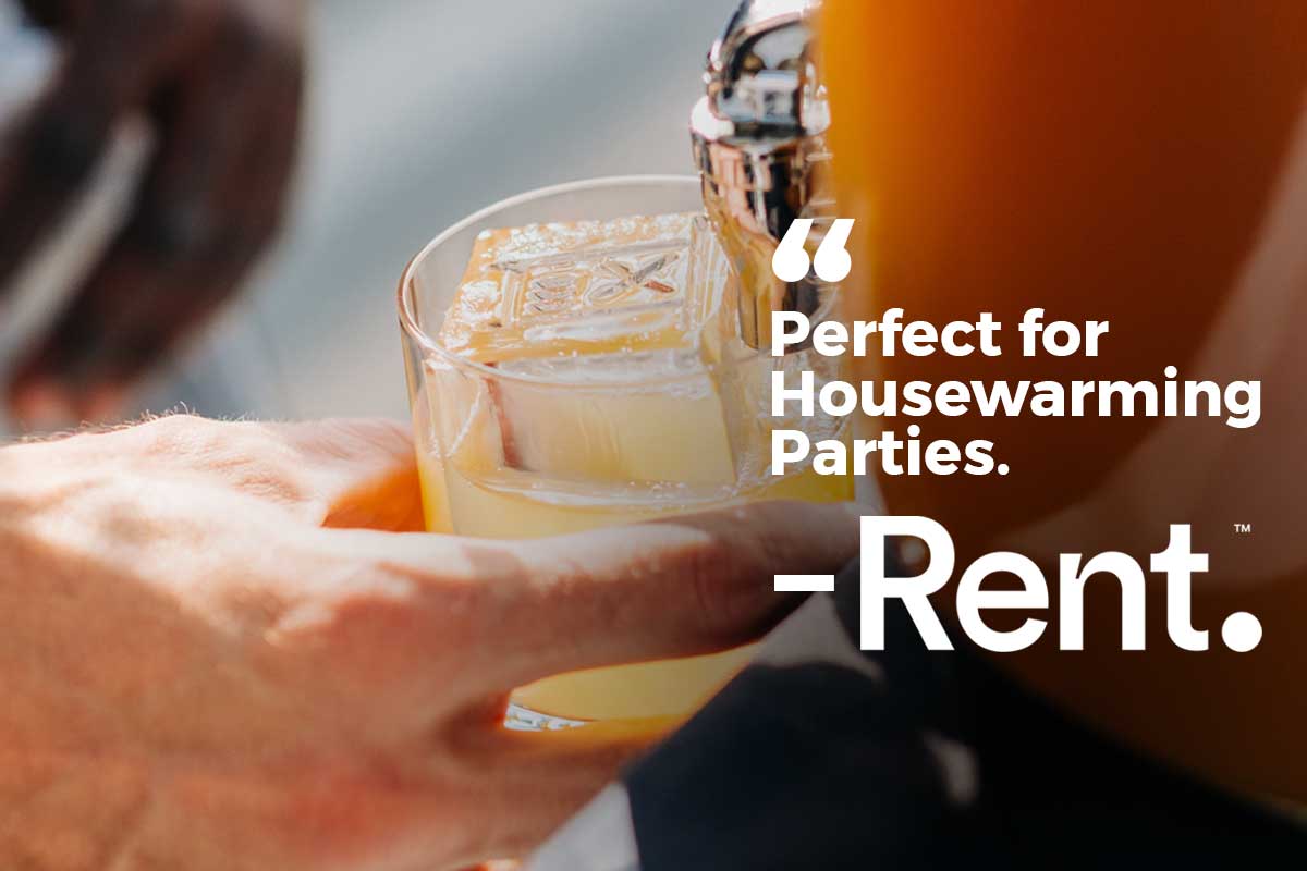 Block Ice Perfect for Housewarming Parties Says Rent. Article